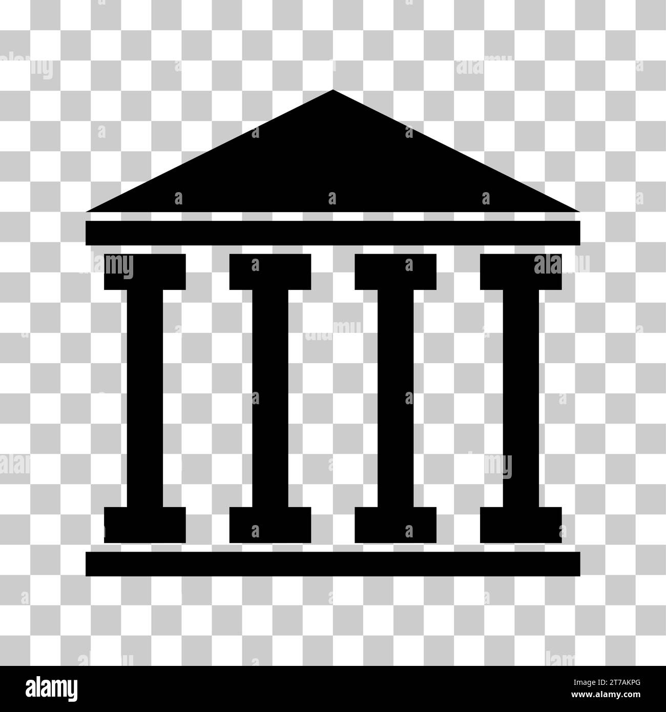 Building university architecture icon, museum roman symbol, flat design ...
