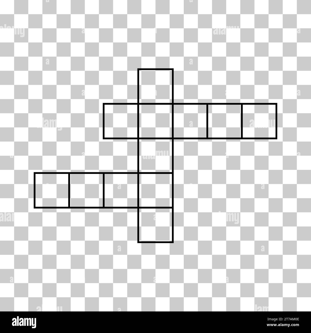 Crossword concept icon, cross word graphic symbol, web flat vector ...