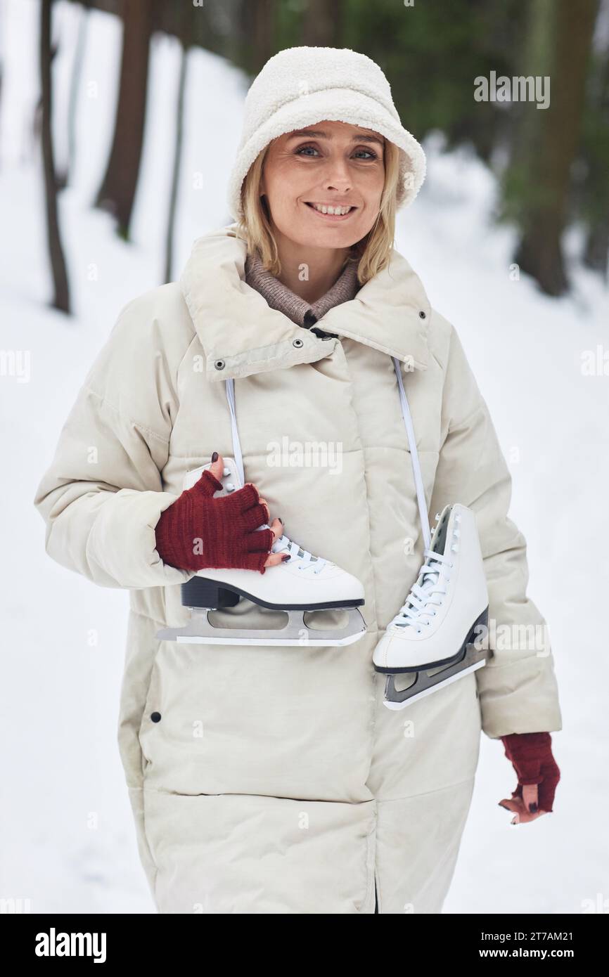 Woman standing in forest hanging hi-res stock photography and images ...