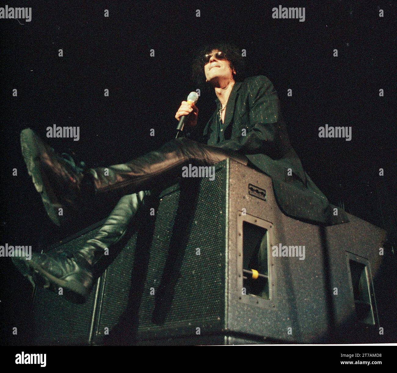 J Giles June 23 1999 singing in concert at the Tweeter Center in ...