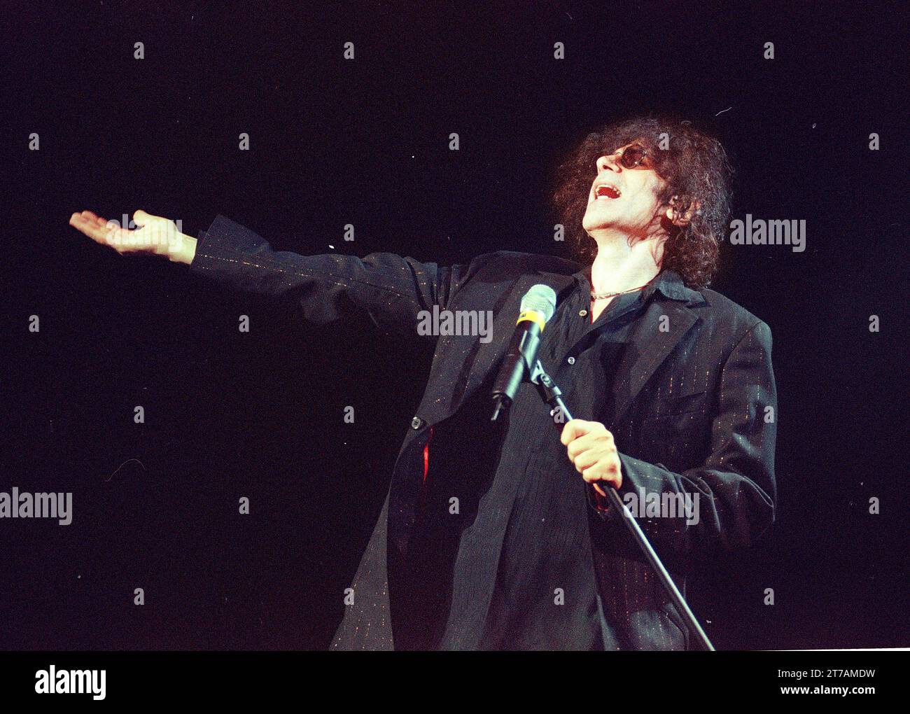 J Giles June 23 1999 singing in concert at the Tweeter Center in ...