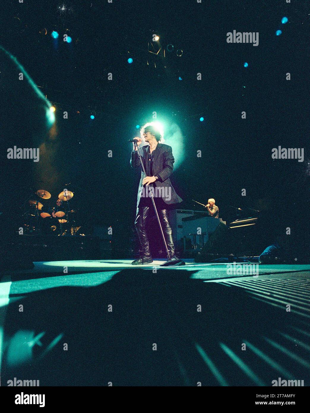 J Giles June 23 1999 singing in concert at the Tweeter Center in ...