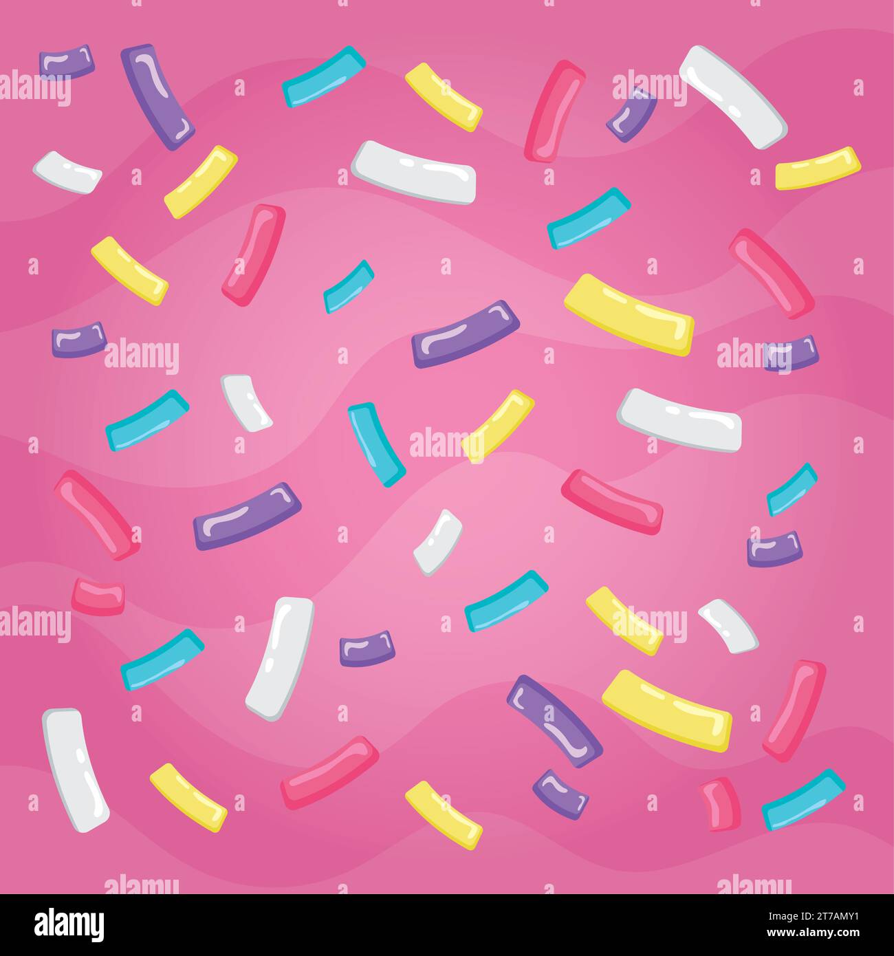 Pink background with different candies Vector Stock Vector Image & Art ...
