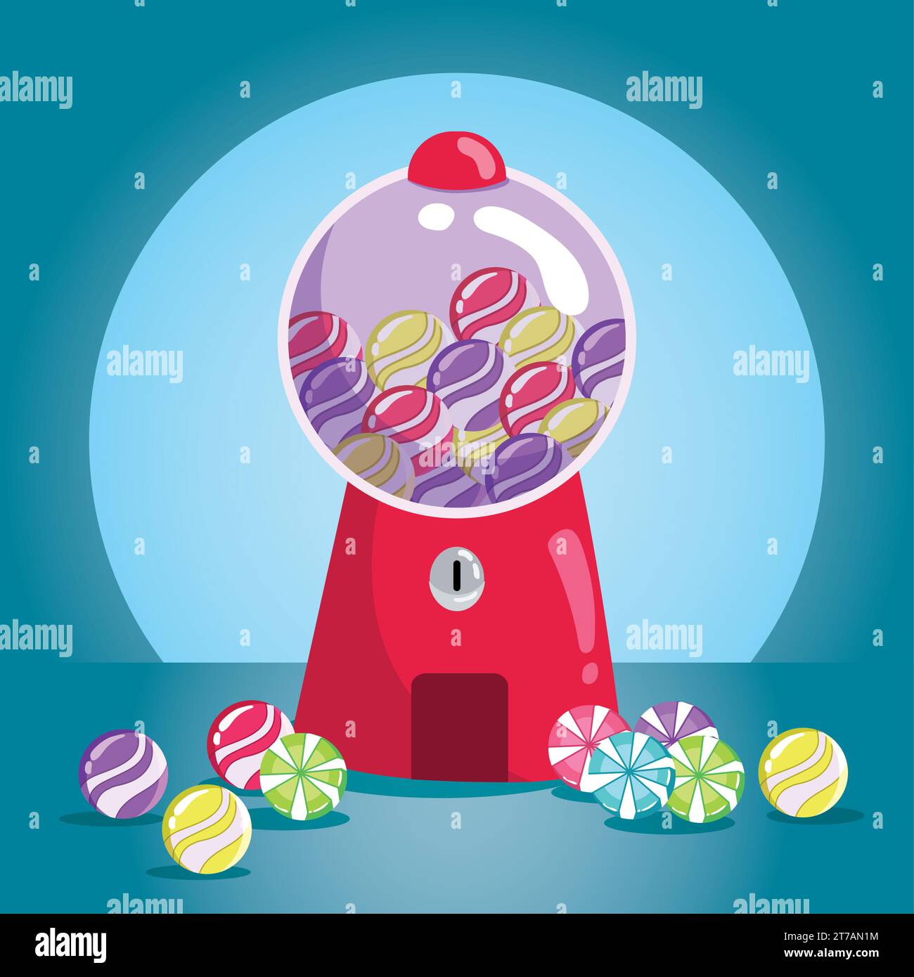Isolated candy machine with gums Vector Stock Vector Image & Art - Alamy