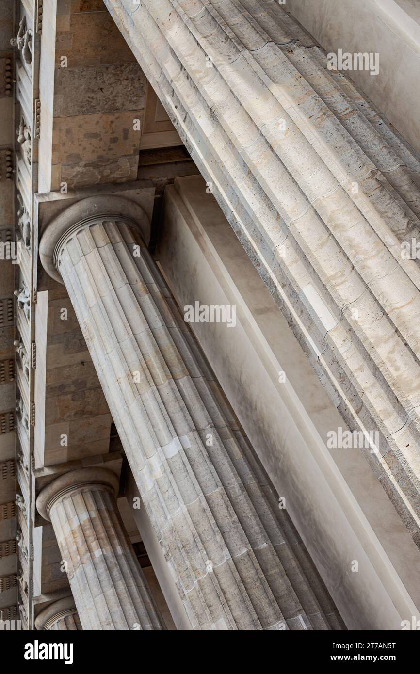 Columns of a stone temple Stock Photo - Alamy