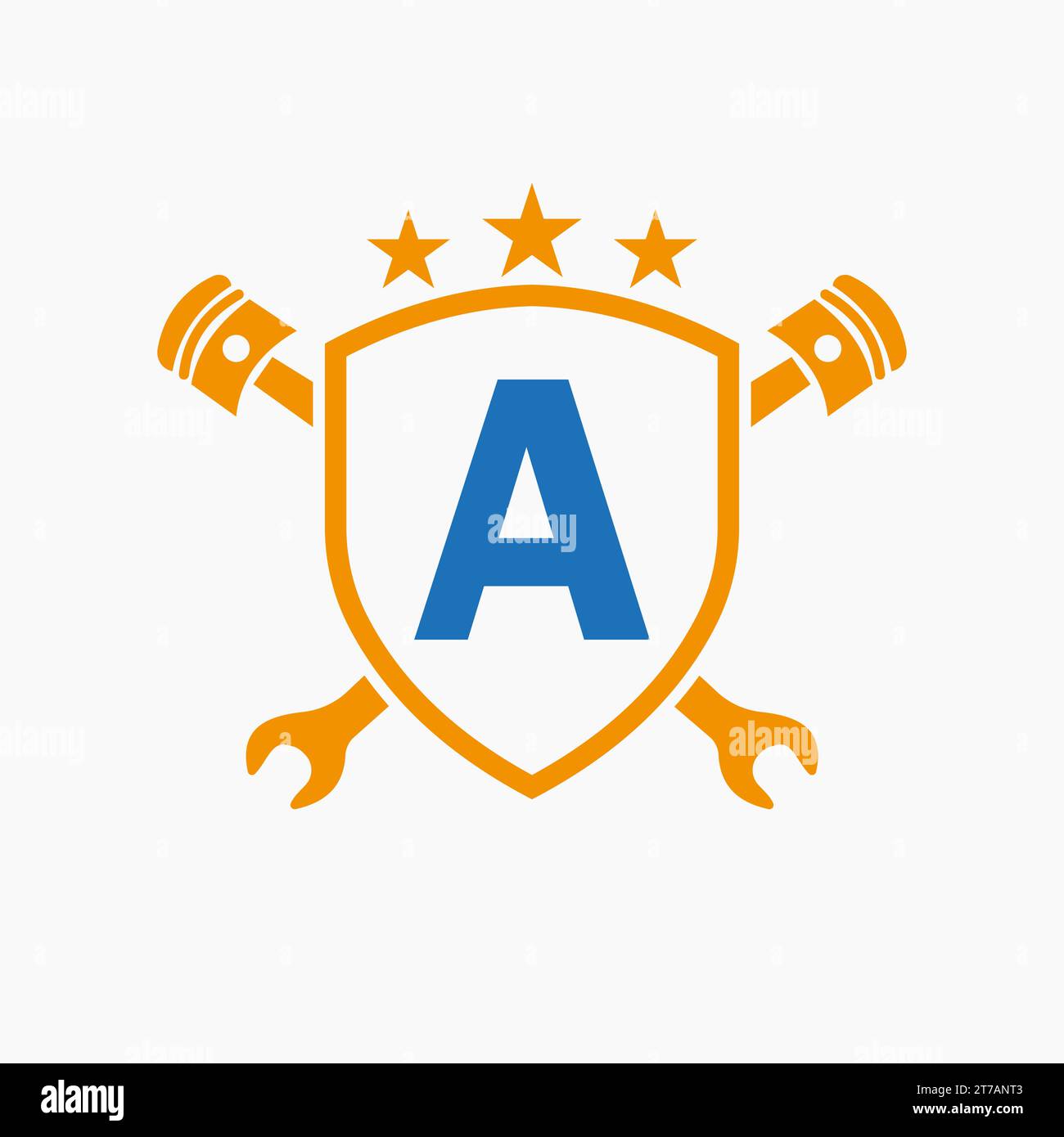 Repair Logo On Letter A Vector Template. Automotive Mechanic Symbol ...