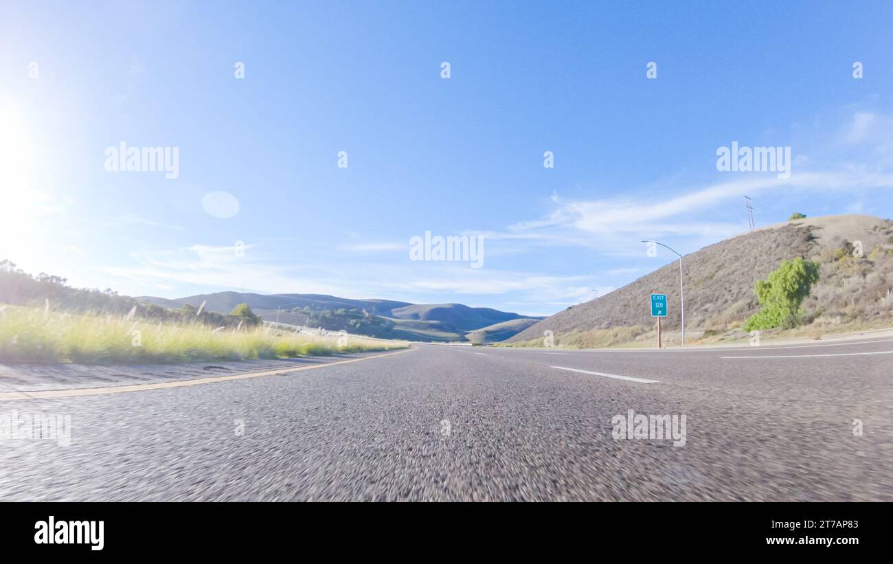 Daytime Journey on HWY 101 Near California Coast Stock Photo - Alamy
