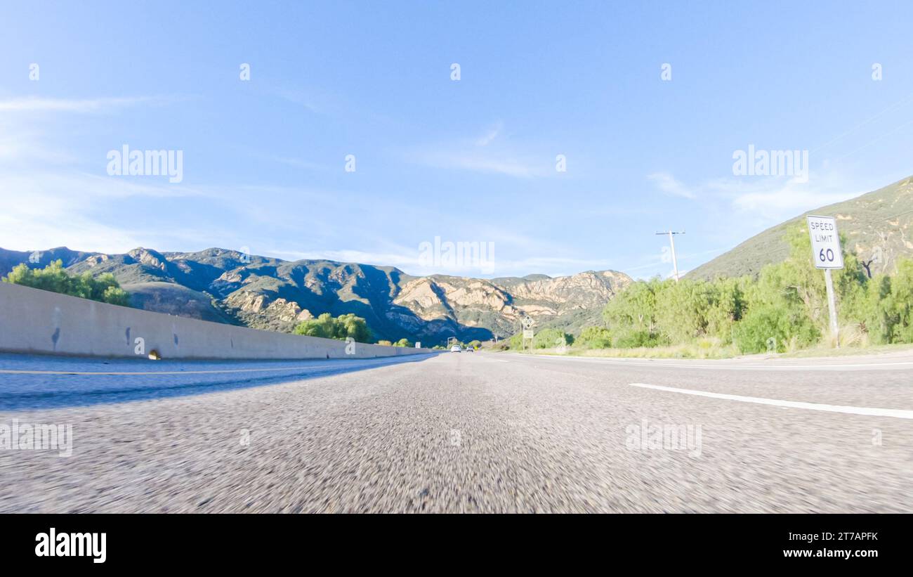 Scenic Day Drive on HWY 101, El Capitan Beach Stock Photo - Alamy