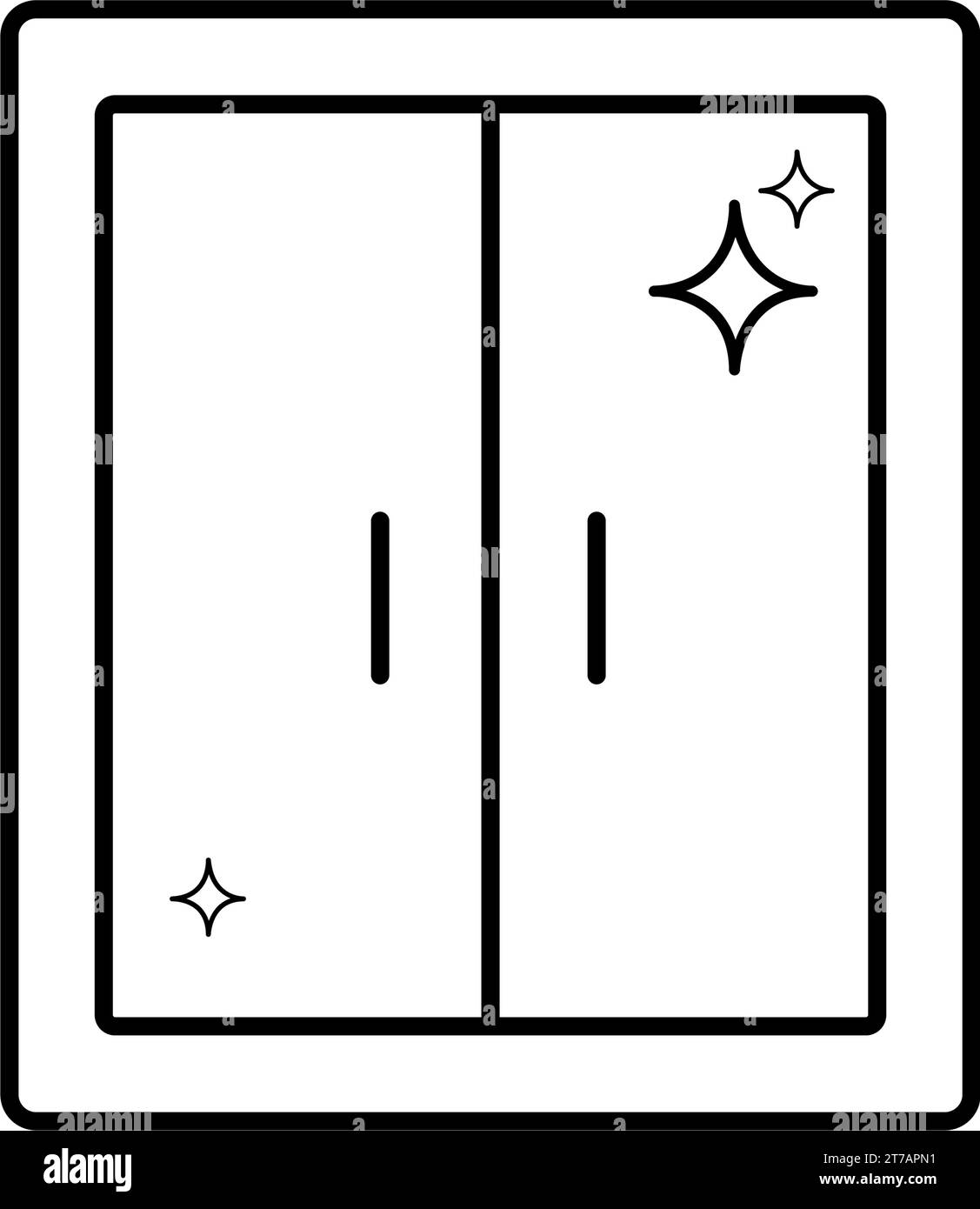 Isolated cnealn and shiny window icon Vector Stock Vector Image & Art ...