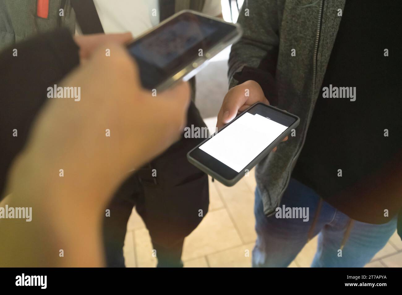 Event QR code ticket scanning before begining of business conference ...