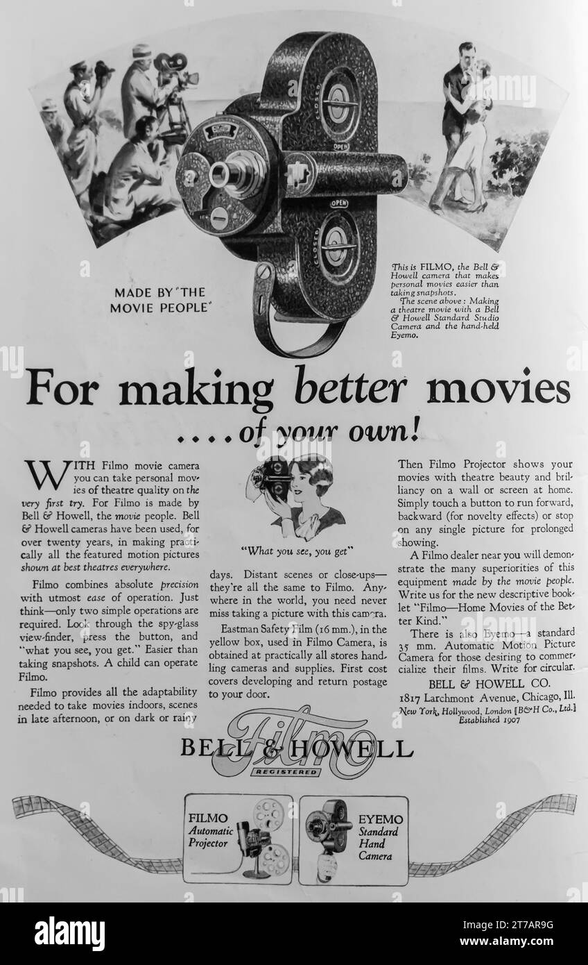 Film campaign ad Black and White Stock Photos & Images - Alamy