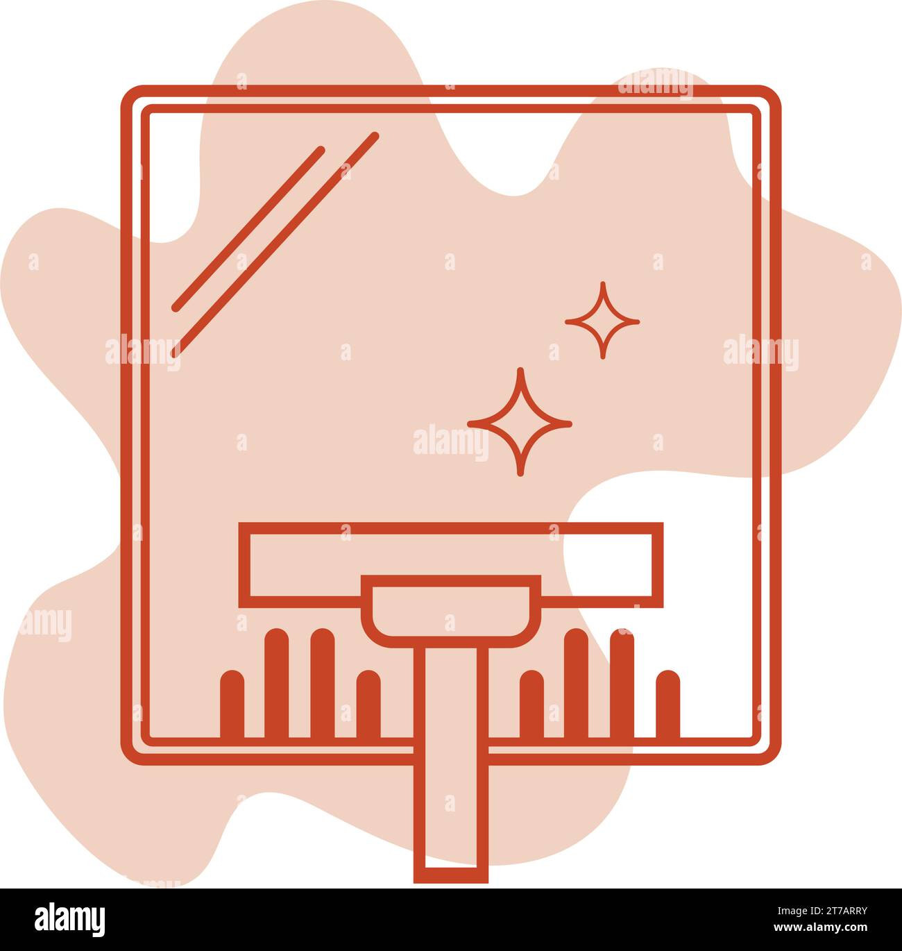 Isolated clean and shiny mirror icon Vector Stock Vector Image & Art ...