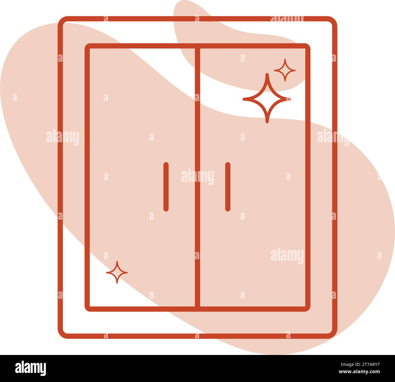 Isolated cnealn and shiny window icon Vector Stock Vector Image & Art ...