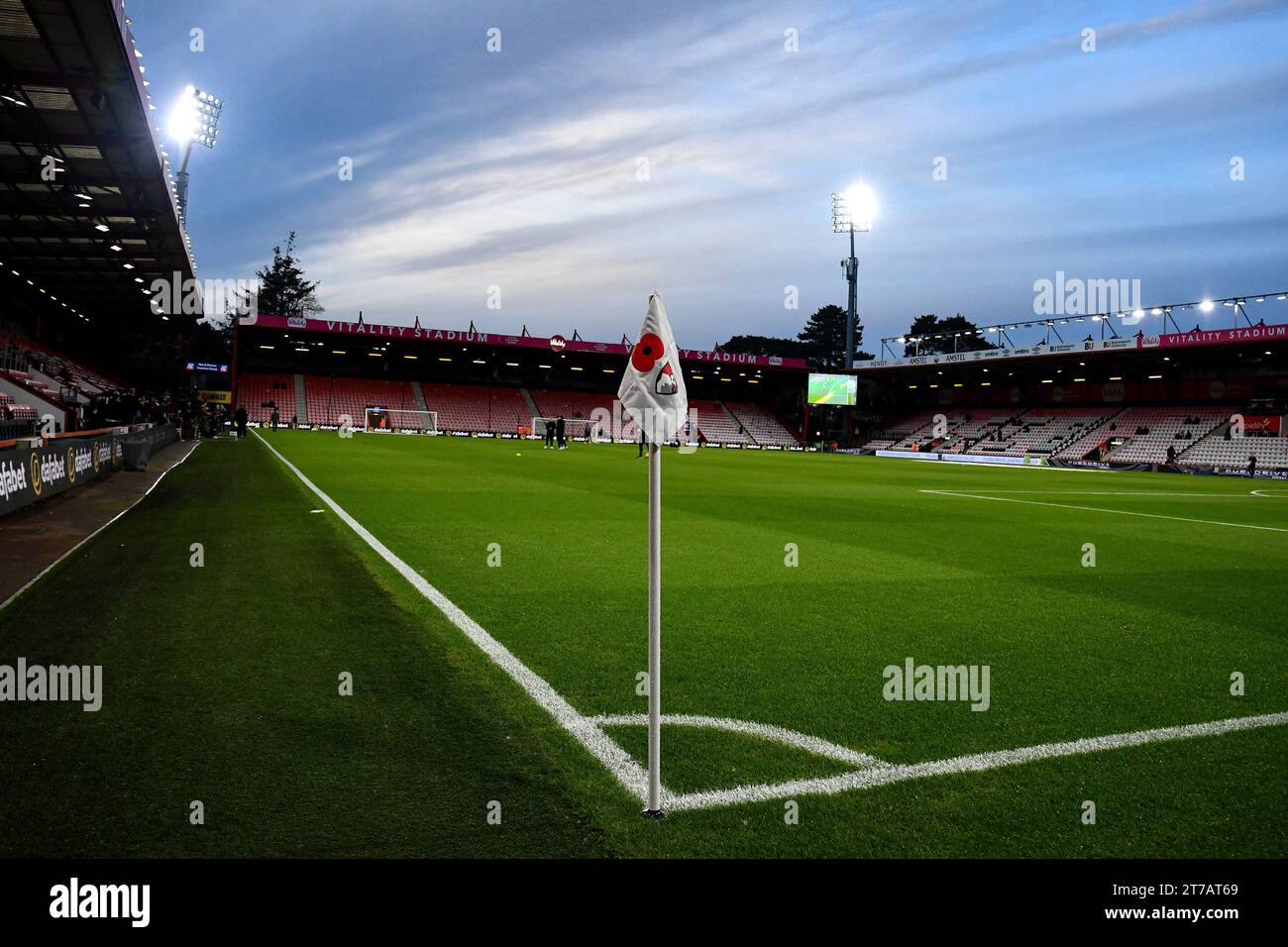 Poppy’s are seen on the corner at the ground - AFC Bournemouth v ...