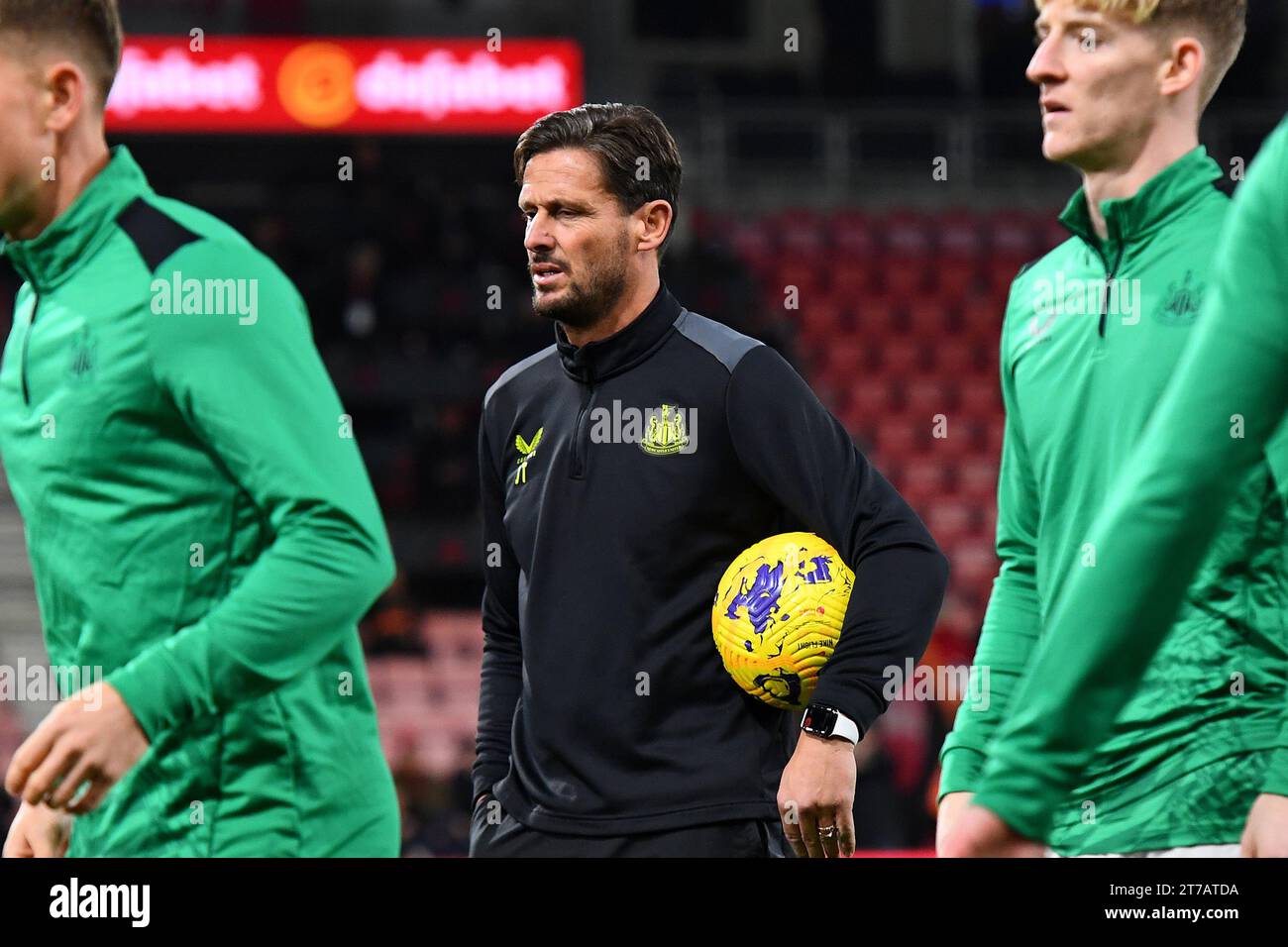 Jason Tindall Assistant Manager of Newcastle United - AFC Bournemouth v ...
