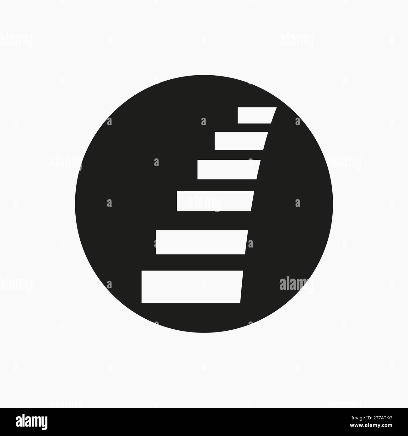 Letter O Stair Logo. Step Logo Symbol Alphabet Based Vector Template ...