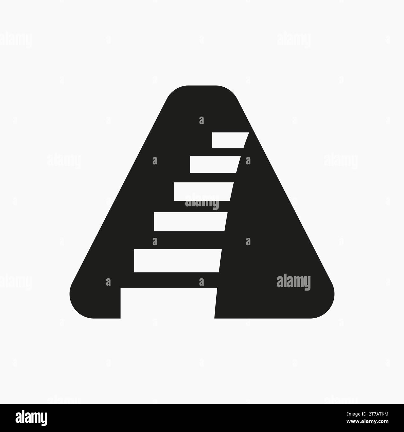 Stair up isolated icon vector hi-res stock photography and images - Alamy