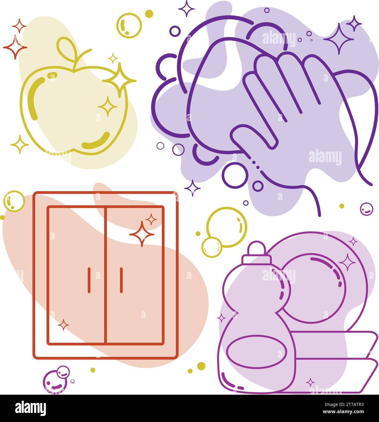 Collection icons different fruit Cut Out Stock Images & Pictures - Alamy