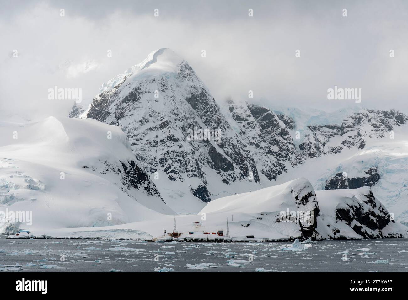 Almirante Brown Argentine research base, Paradise Bay, Antarctica Stock ...