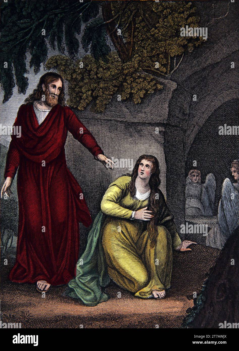 Illustration of Christ Appearing to Mary Magdalene after he Had Risen ...