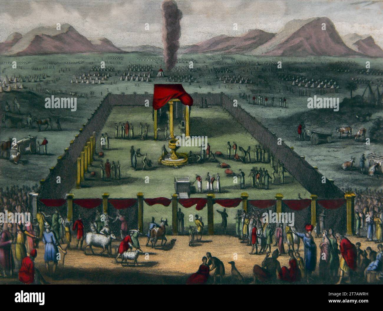 Illustration of Moses Consecration of Aaron and his Sons at the ...