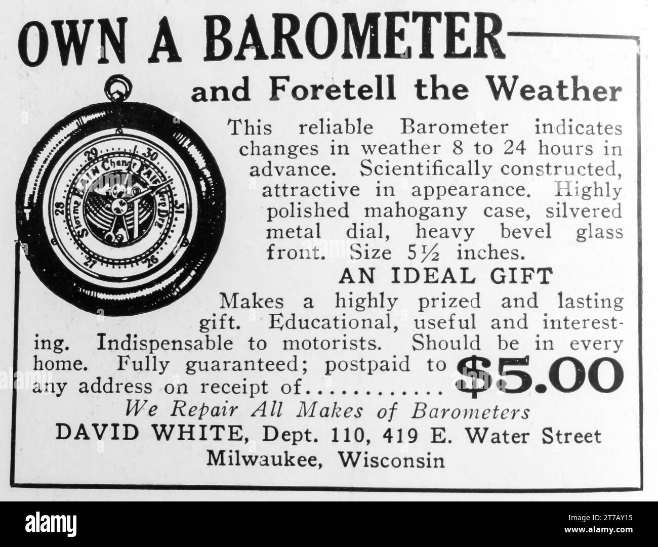 Historic barometer hi-res stock photography and images - Alamy