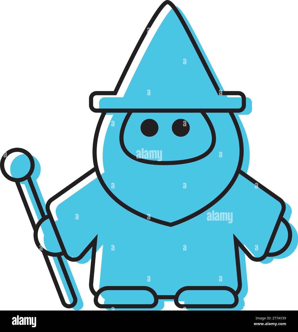 Isolated cute gnome character magic icon Vector Stock Vector Image ...