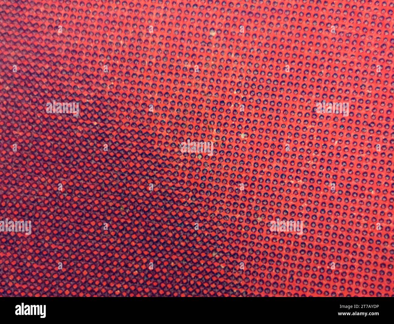 Closeup of real vintage comic book page with a pattern of red dots from ...