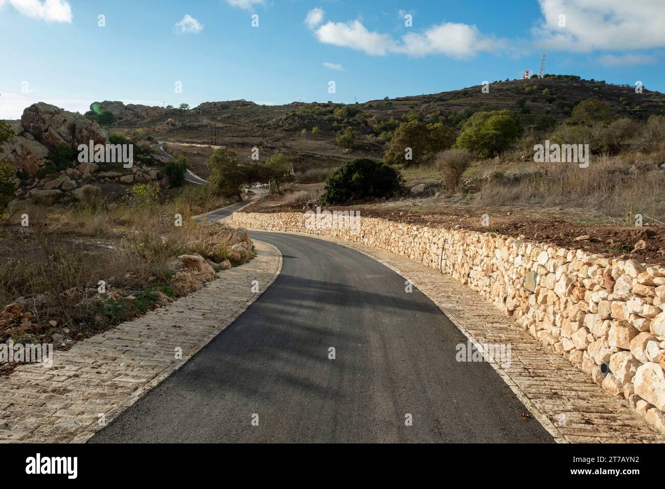 The new road between Inia village and Lara bay, Akamas National Park ...