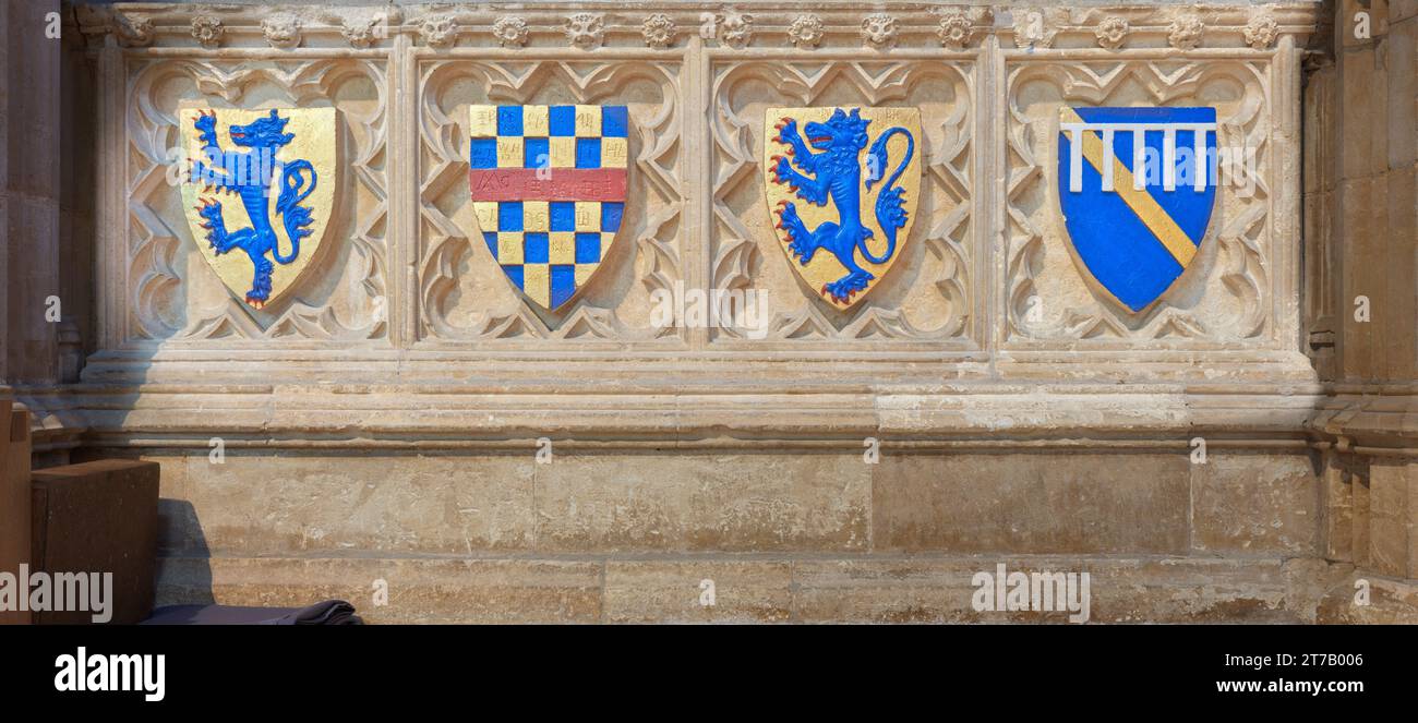 Tomb next the shrine of Bishop Hugh of Avalon in the medieval christian ...