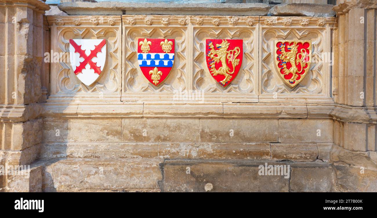 Tomb next the shrine of Bishop Hugh of Avalon in the medieval christian ...