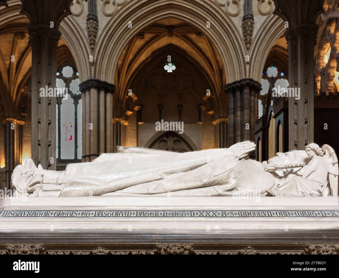 Tomb of Bishop Christopher Wordsworth in the medieval christian ...