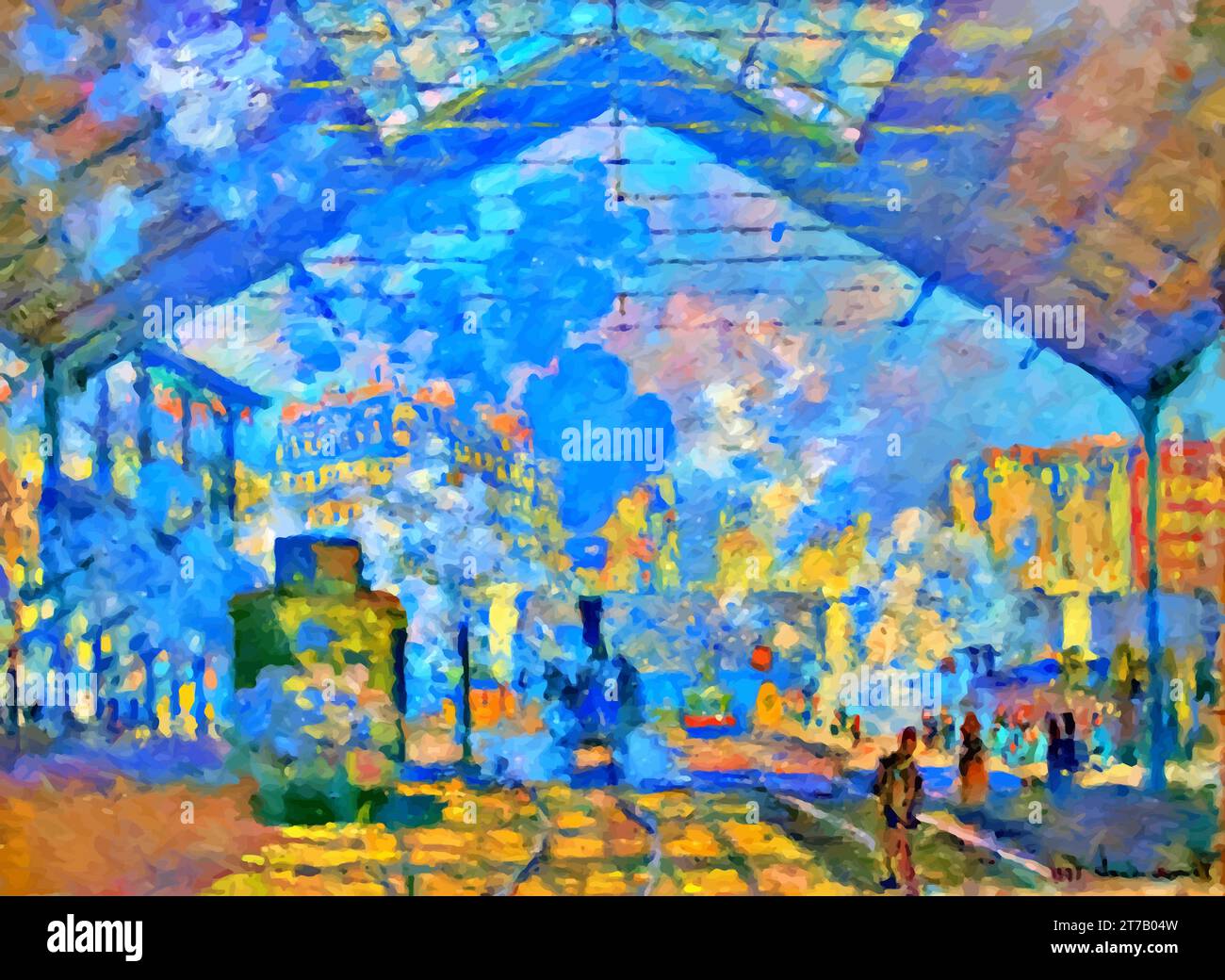 Lazare claude monet Stock Vector Images - Alamy