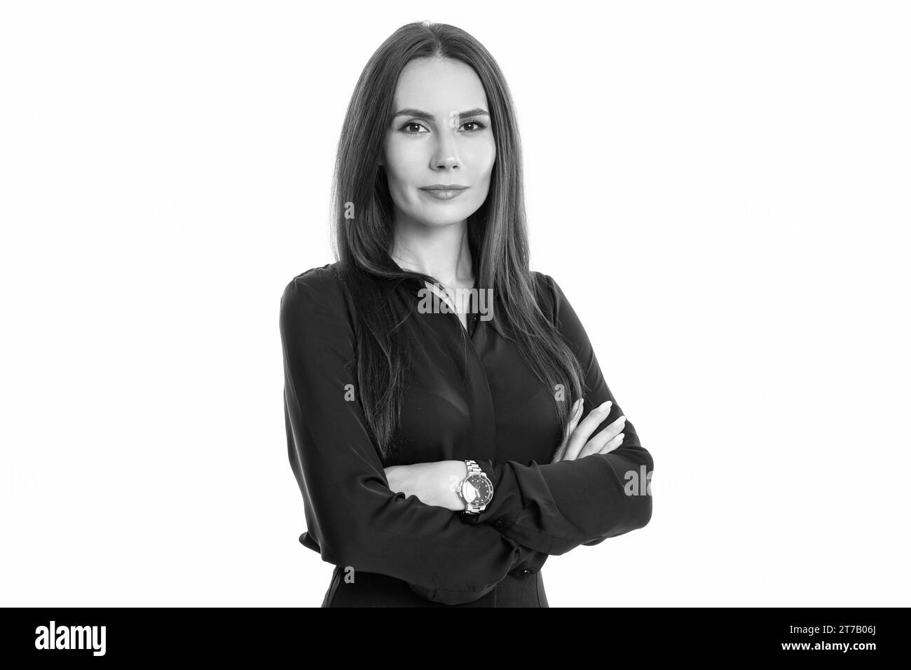 confident woman ceo isolated on white background. caucasian woman ceo ...
