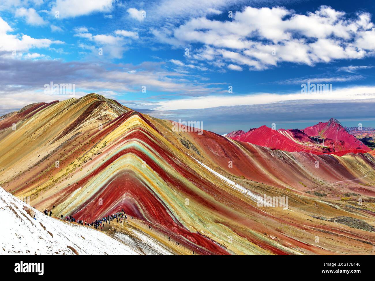 Rainbow mountains or Vinicunca Montana de Siete Colores and beautiful ...