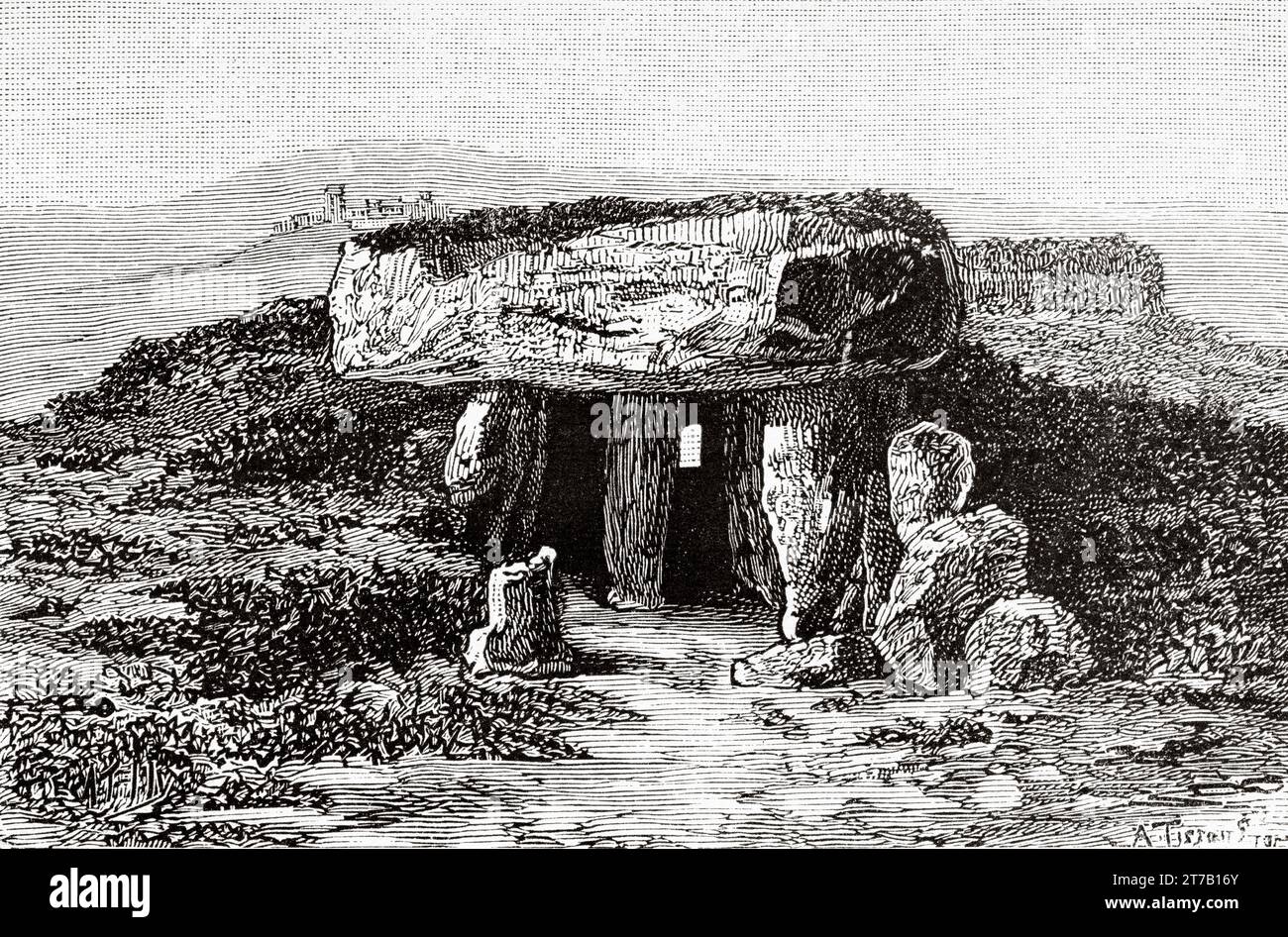 Menga megalithic dolmen, Antequera, UNESCO World Heritage site, Málaga ...