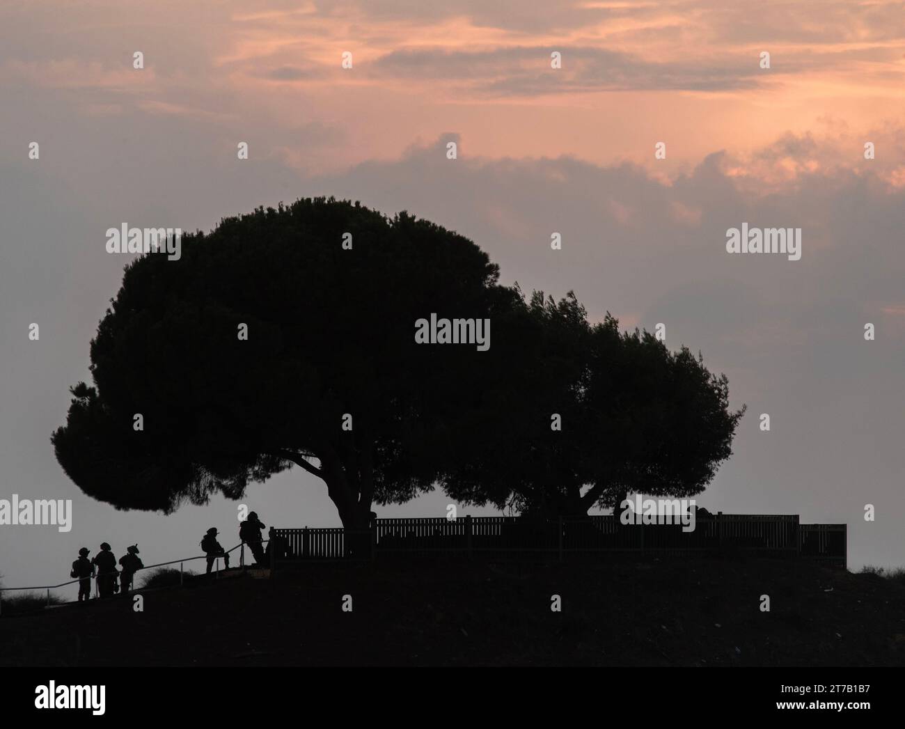 Southern Israel, Israel. 14th Nov, 2023. Israeli soldiers seen in ...