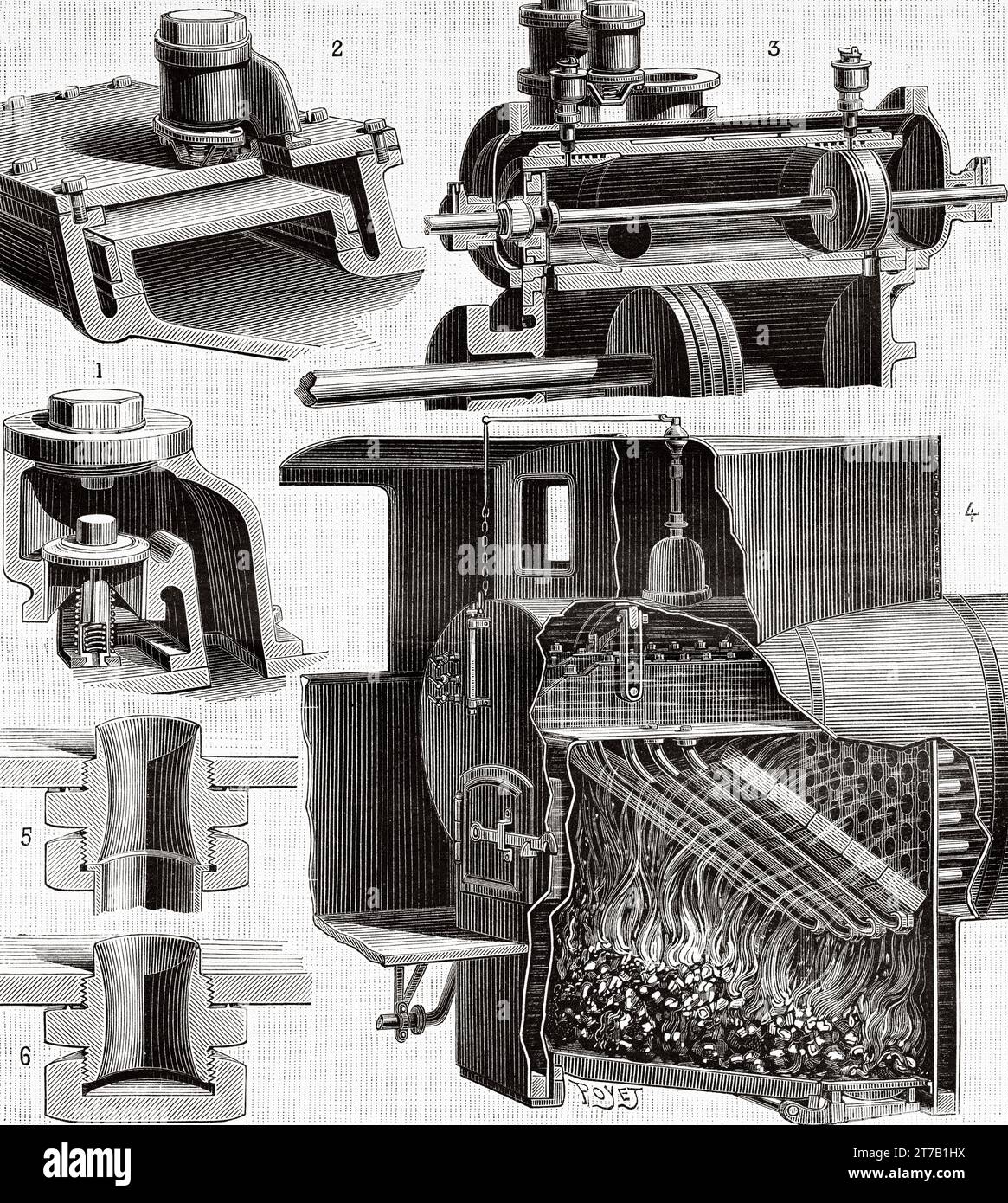 No. 1. Section of the air intake valve, adopted by Mr. Ricour, on the ...