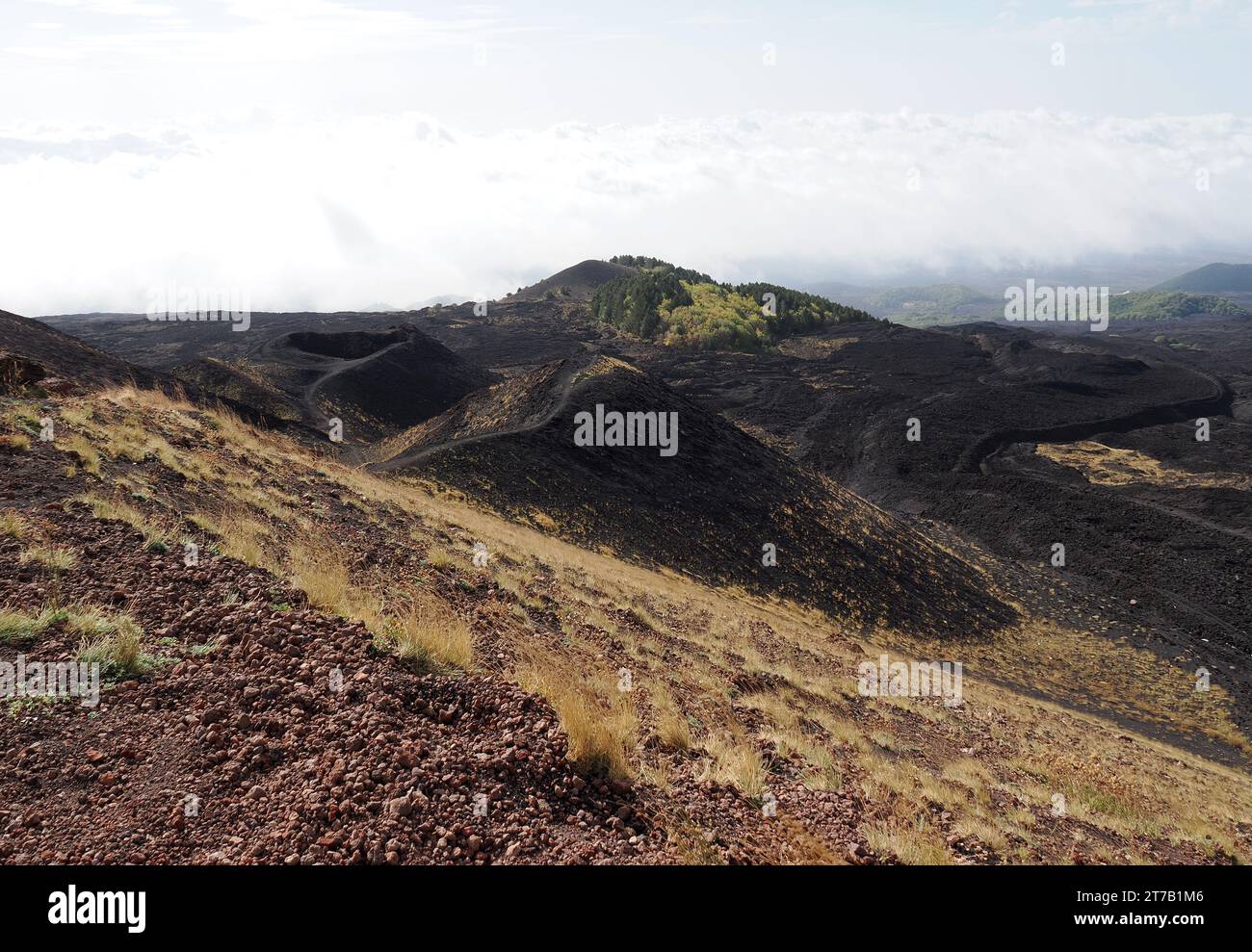 Mount Etna, stratovolcano, composite volcano, Sicily, Sicilia, Sizilien ...