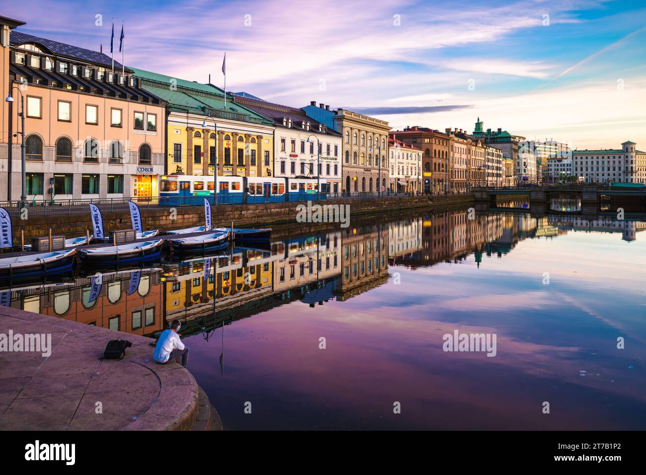 Gothenburg, Sweden - May 29, 2023: Historic city center of Gothenburg ...