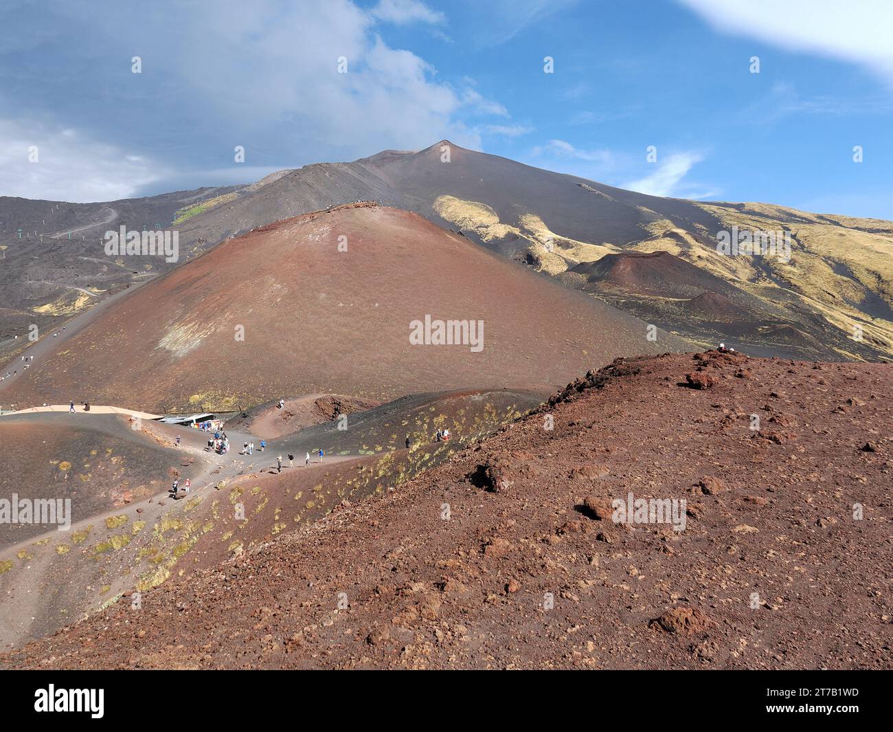 Mount Etna, stratovolcano, composite volcano, Sicily, Sicilia, Sizilien ...