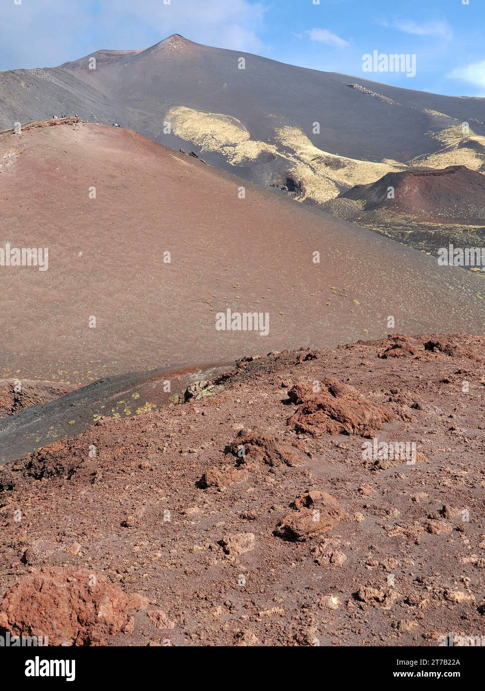 Mount Etna, stratovolcano, composite volcano, Sicily, Sicilia, Sizilien ...
