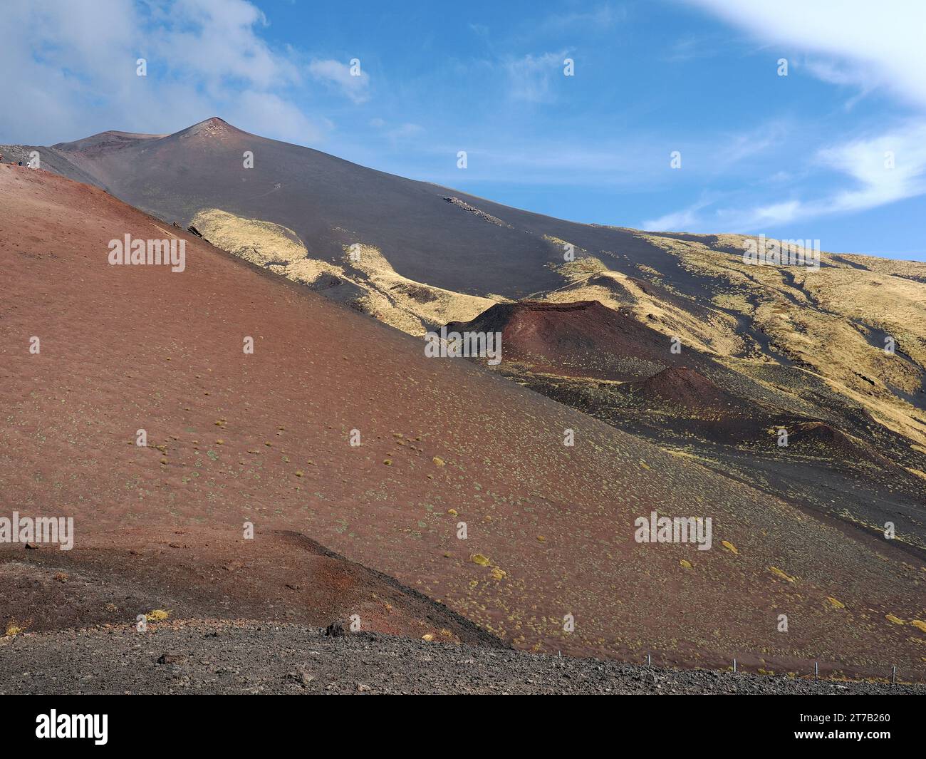 Mount Etna, stratovolcano, composite volcano, Sicily, Sicilia, Sizilien ...