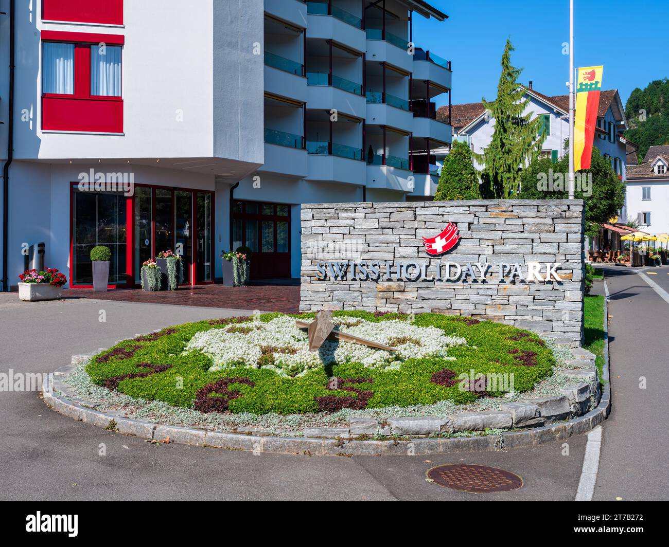Morschach, Switzerland - September 6, 2023: The Swiss Holiday Park is ...