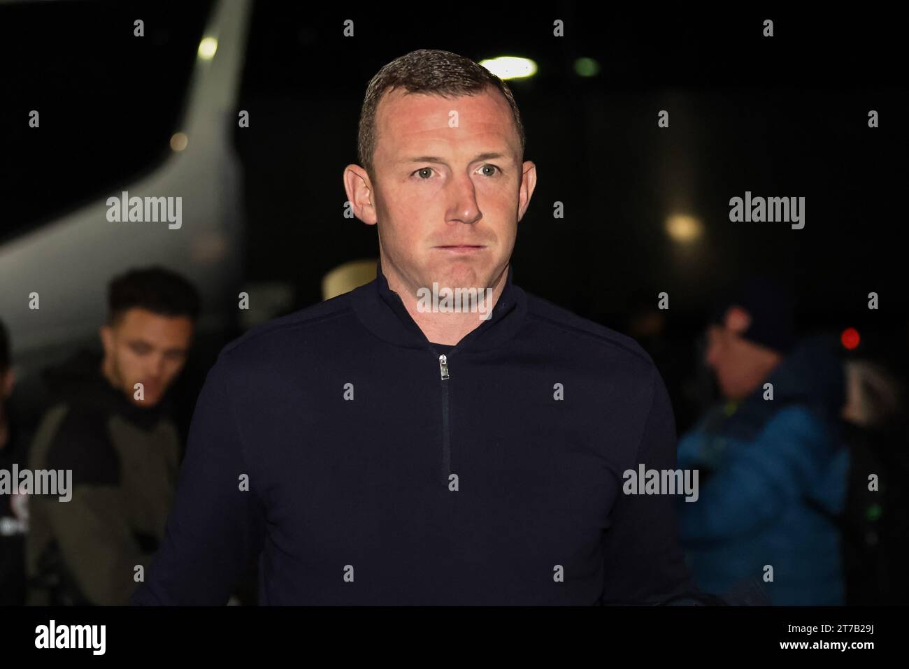 Neill Collins Head coach of Barnsley arrives during the Emirates FA Cup ...