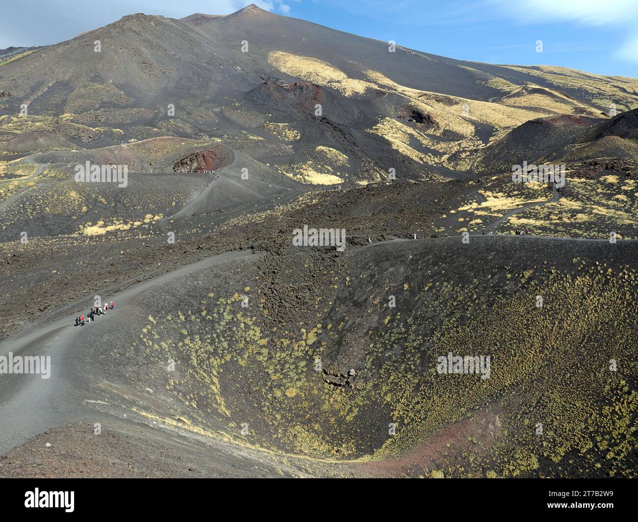 crater, Mount Etna, stratovolcano, composite volcano, Sicily, Sicilia ...