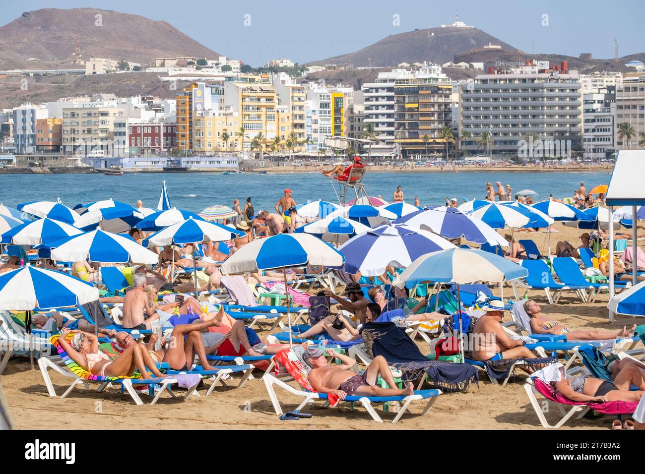 Gran Canaria, Canary Islands, Spain, 14th November 2023. Tourists, many ...