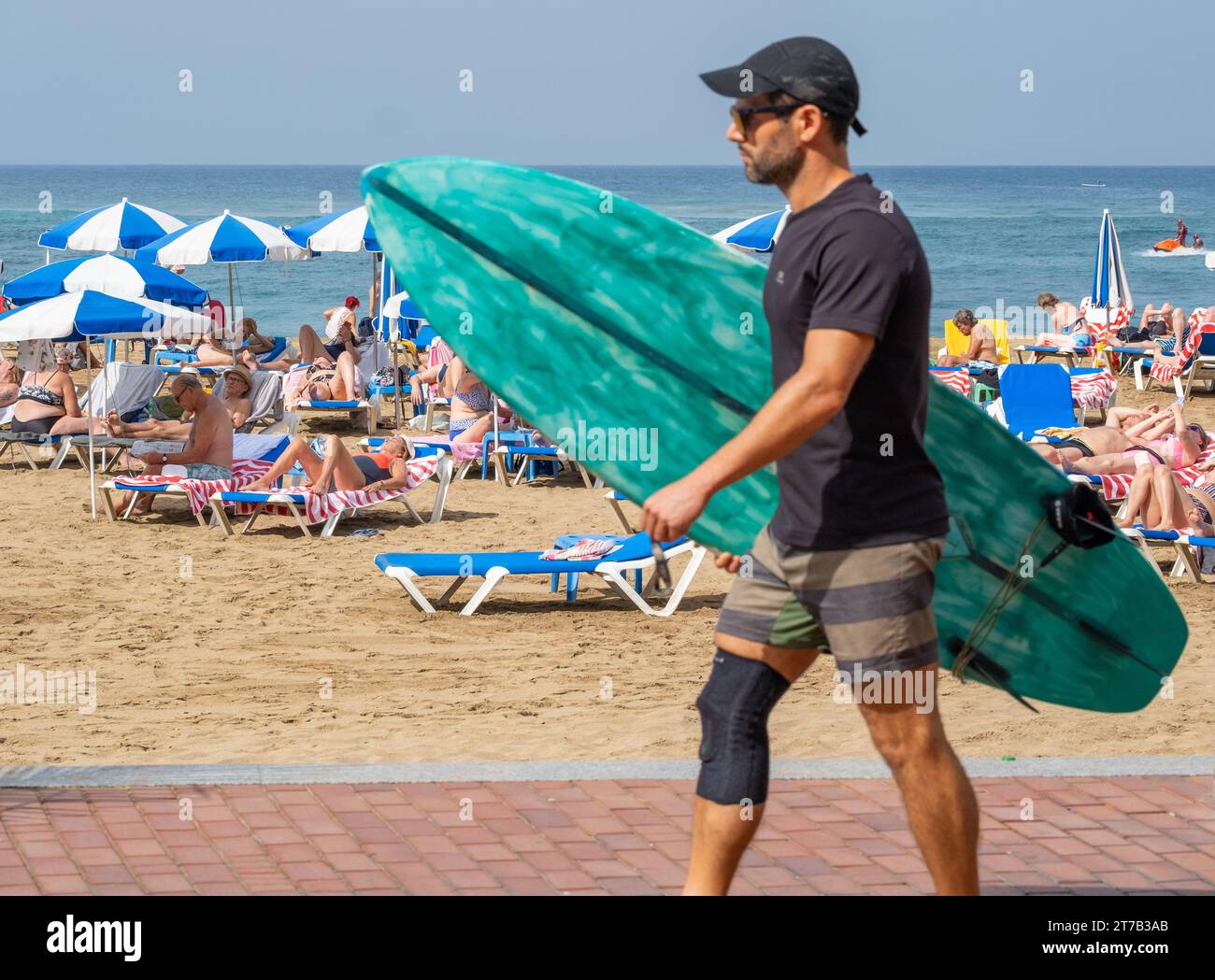 Gran Canaria, Canary Islands, Spain, 14th November 2023. Tourists, many ...
