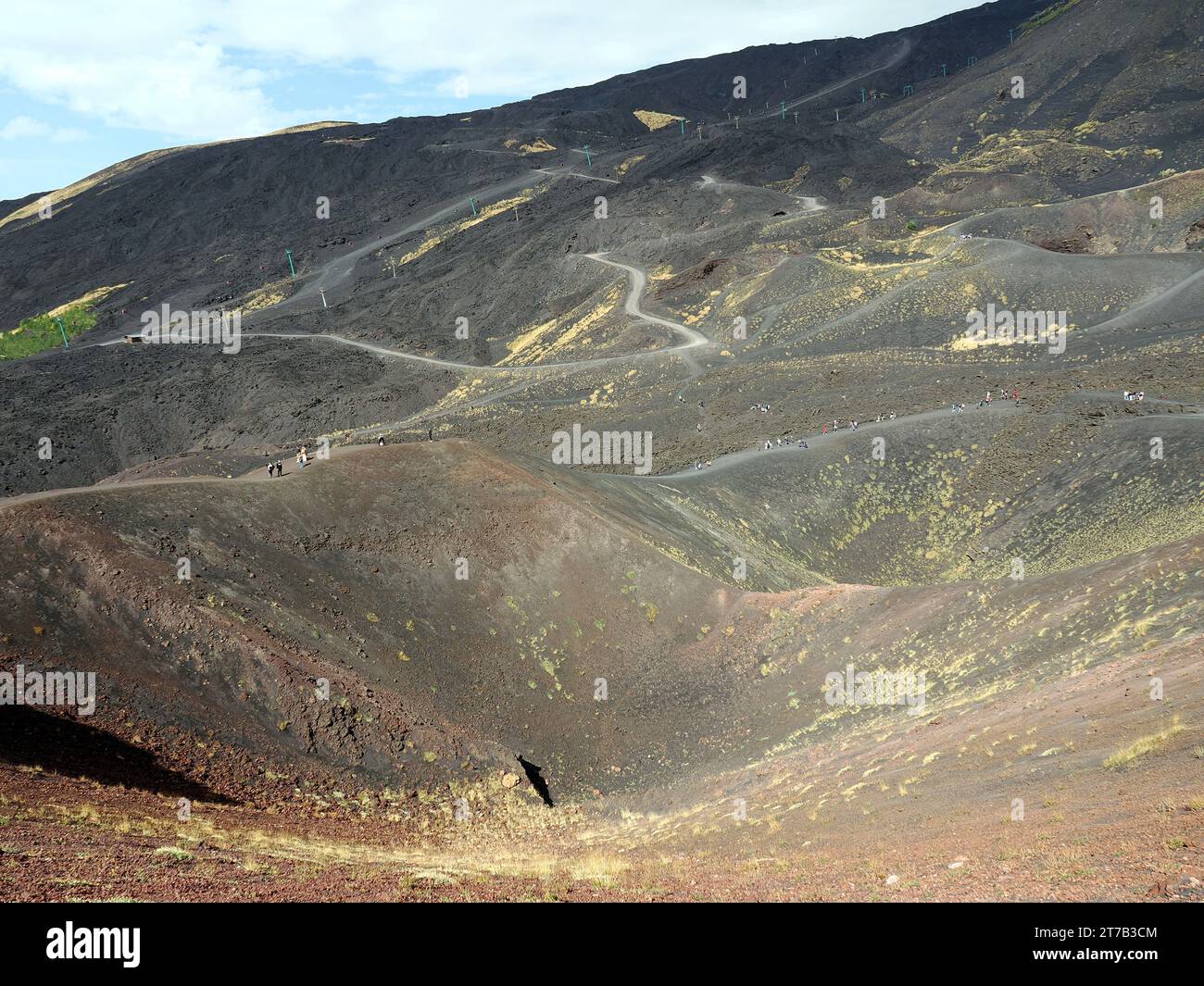 Mount Etna, stratovolcano, composite volcano, Sicily, Sicilia, Sizilien ...