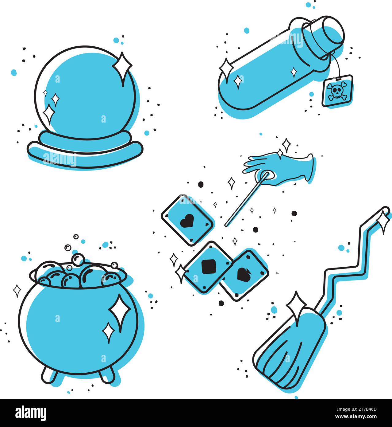 Set of different magic icons Vector Stock Vector Image & Art - Alamy
